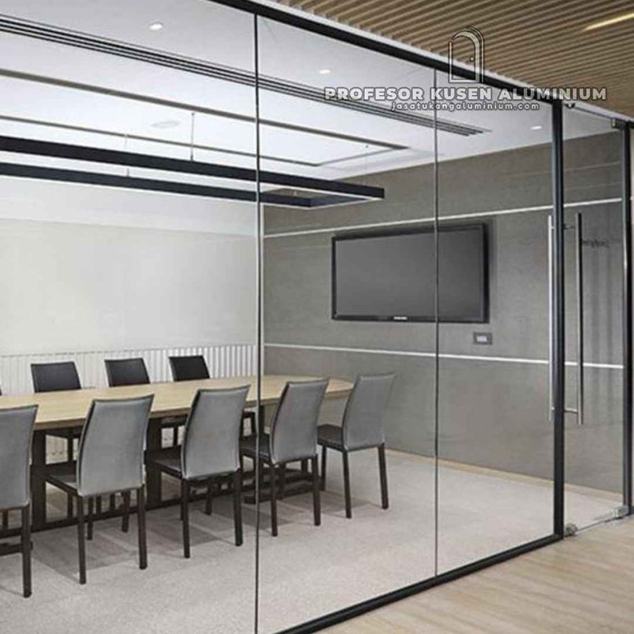 Jasa Pemasangan Partisi Kaca Custom Ruang Kantor Minimalis - Profesor ...